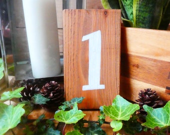 Rustic Wood Wedding Table Numbers / Reclaimed Pallet Timber / | Etsy UK