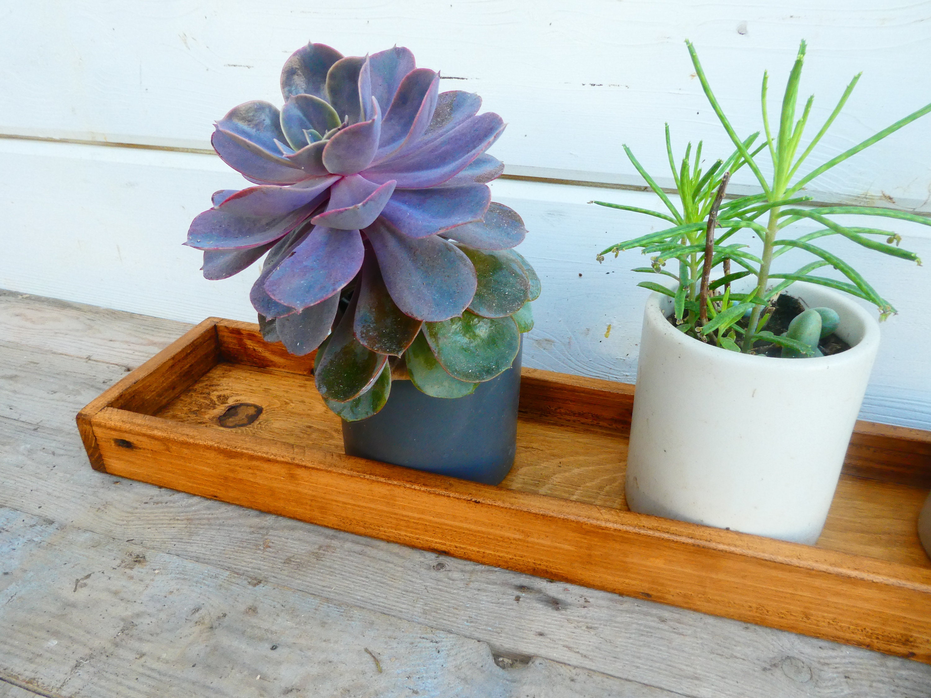 Xlarge Shallow Reclaimed Wooden Tray / Rustic Serving Tray / - Etsy UK