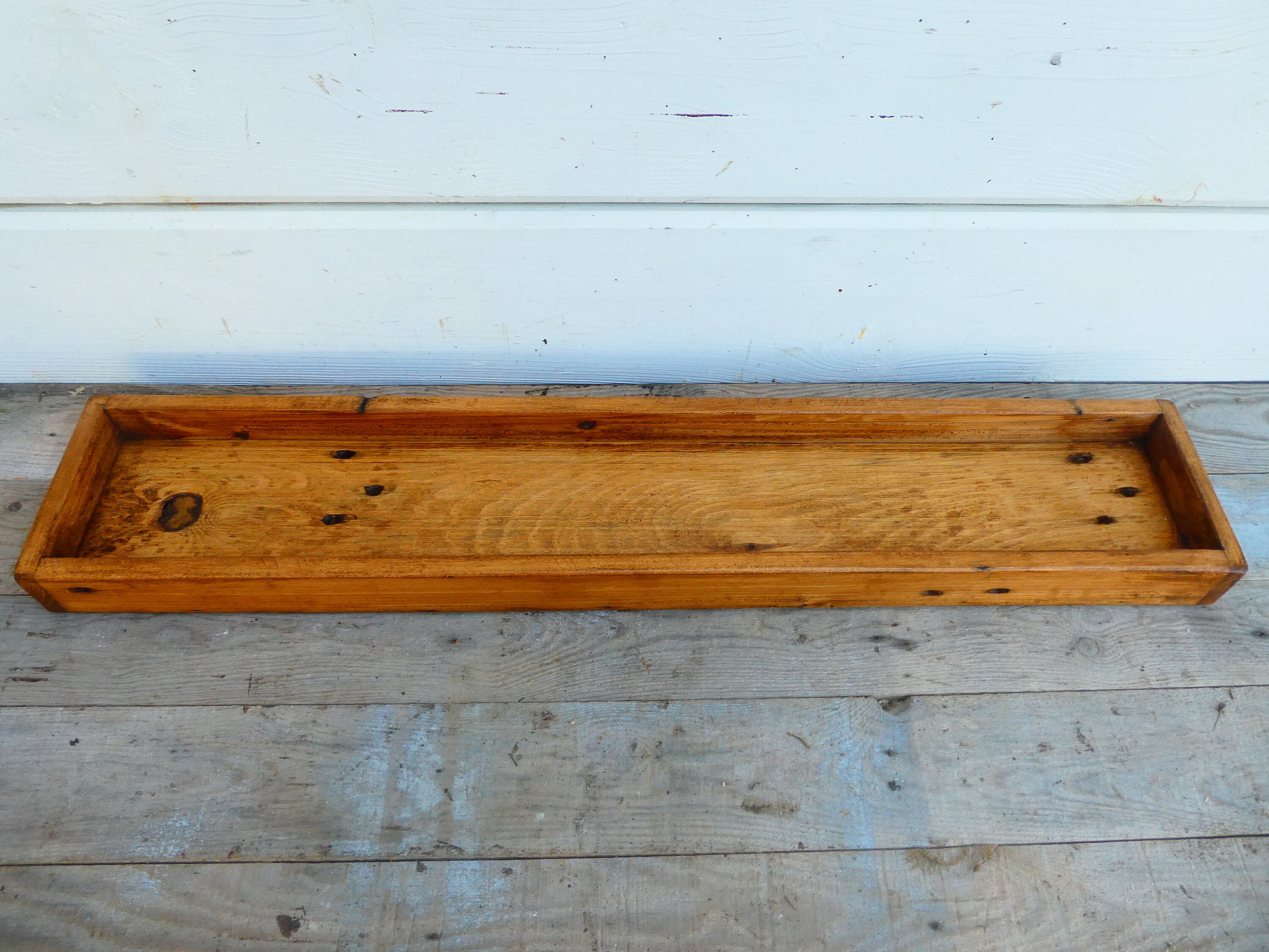 Xlarge Shallow Reclaimed Wooden Tray / Rustic Serving Tray / | Etsy UK