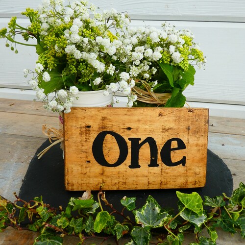 Rustic Wood Wedding Table Numbers / Reclaimed Pallet Timber / - Etsy UK