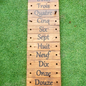 French Boules Wooden Scoreboard / Pentaque / Boules / Bocce Ball ...
