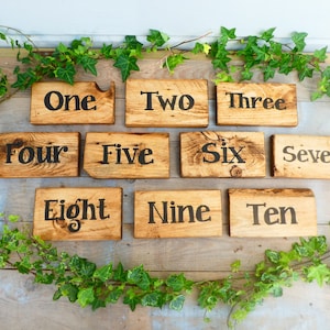 Rustic Wood Wedding Table Numbers / Reclaimed Pallet Timber / Wedding ...