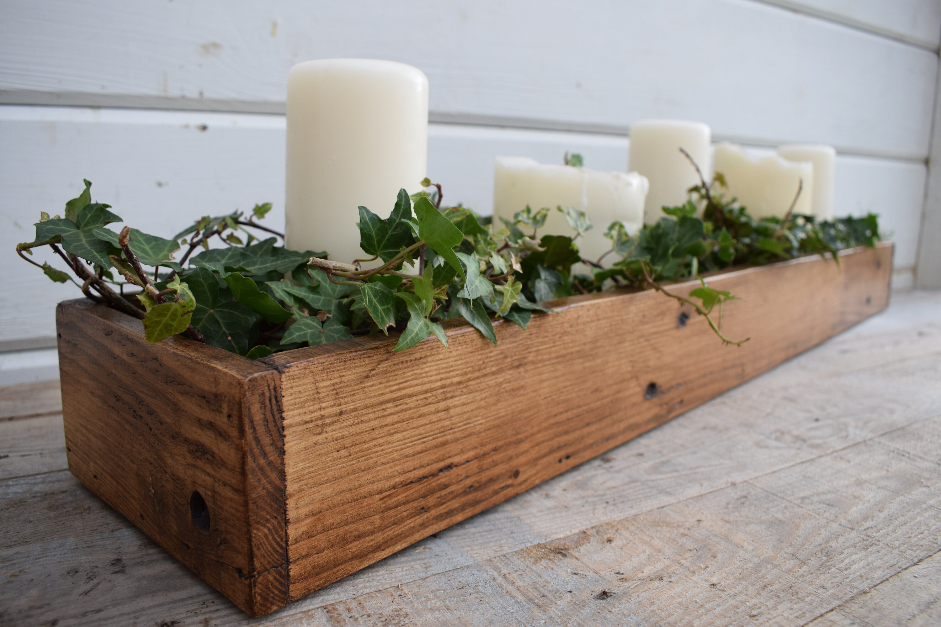 Rustic Table Centerpiece / Reclaimed Pallet Table Box / - Etsy UK