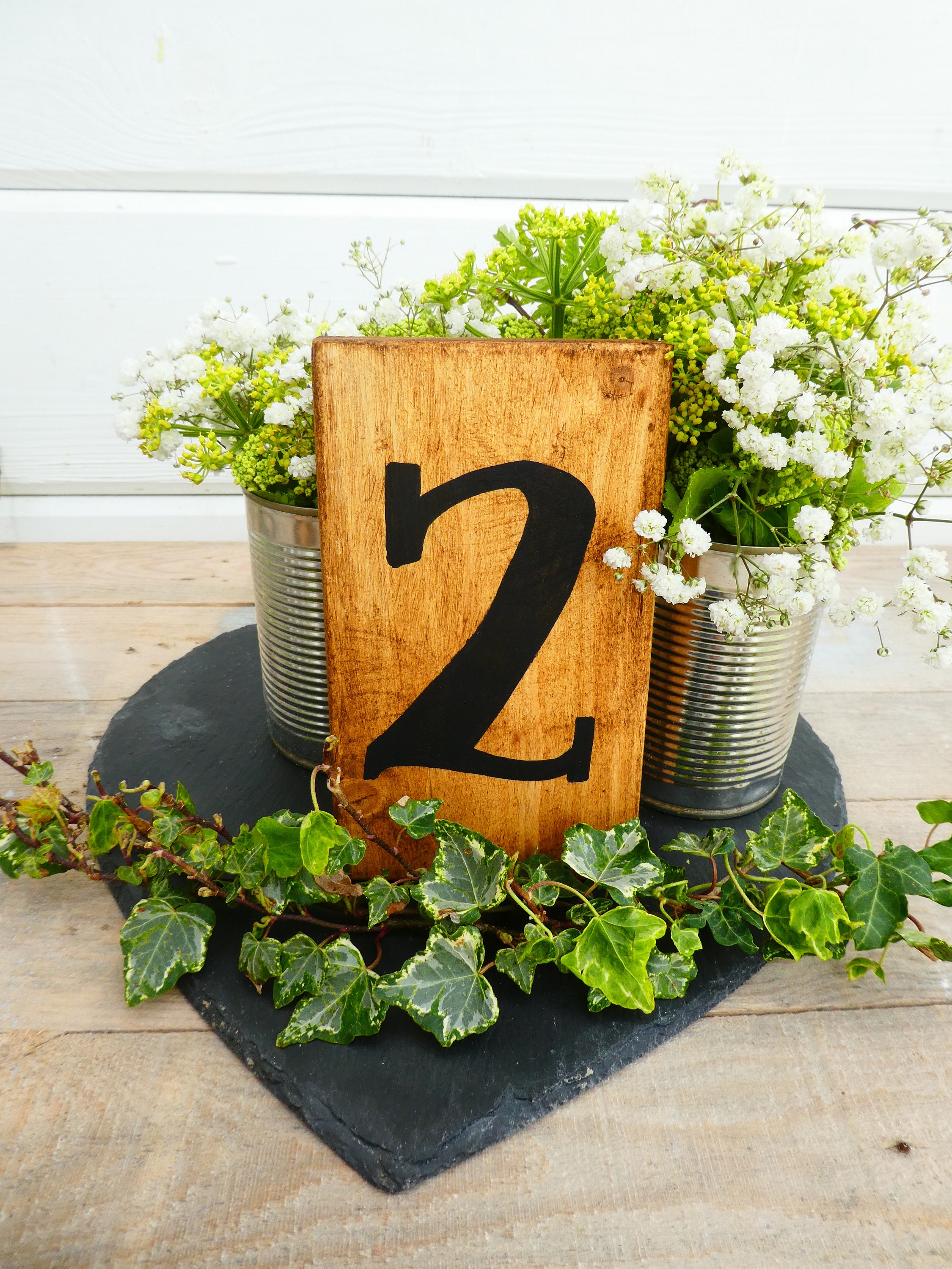 Rustic Wood Wedding Table Numbers / Reclaimed Pallet Timber / - Etsy UK
