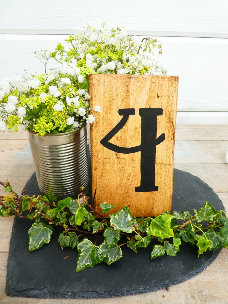 Rustic Wood Wedding Table Numbers / Reclaimed Pallet Timber / Wedding ...