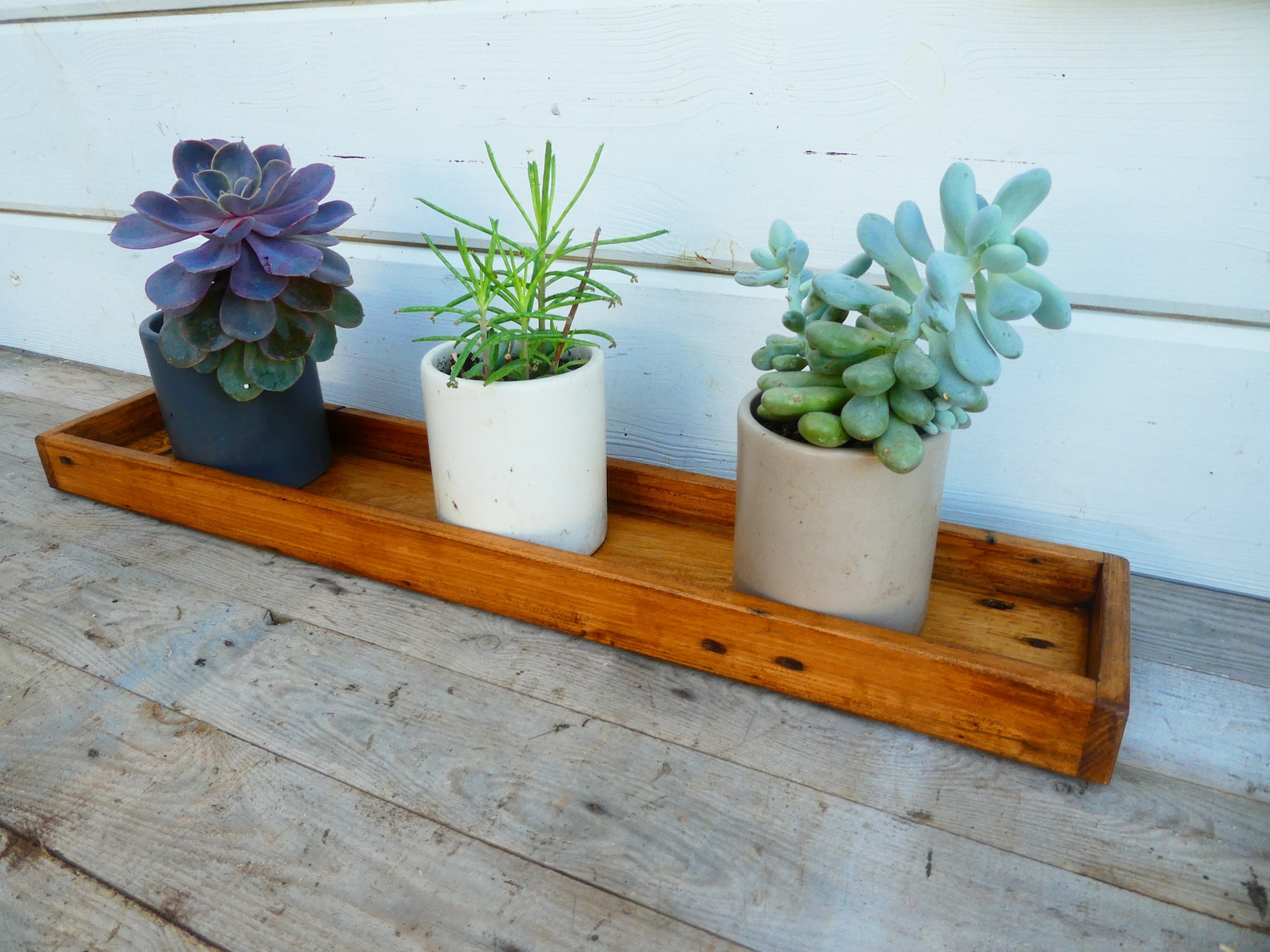 Xlarge Shallow Reclaimed Wooden Tray / Rustic Serving Tray / - Etsy UK