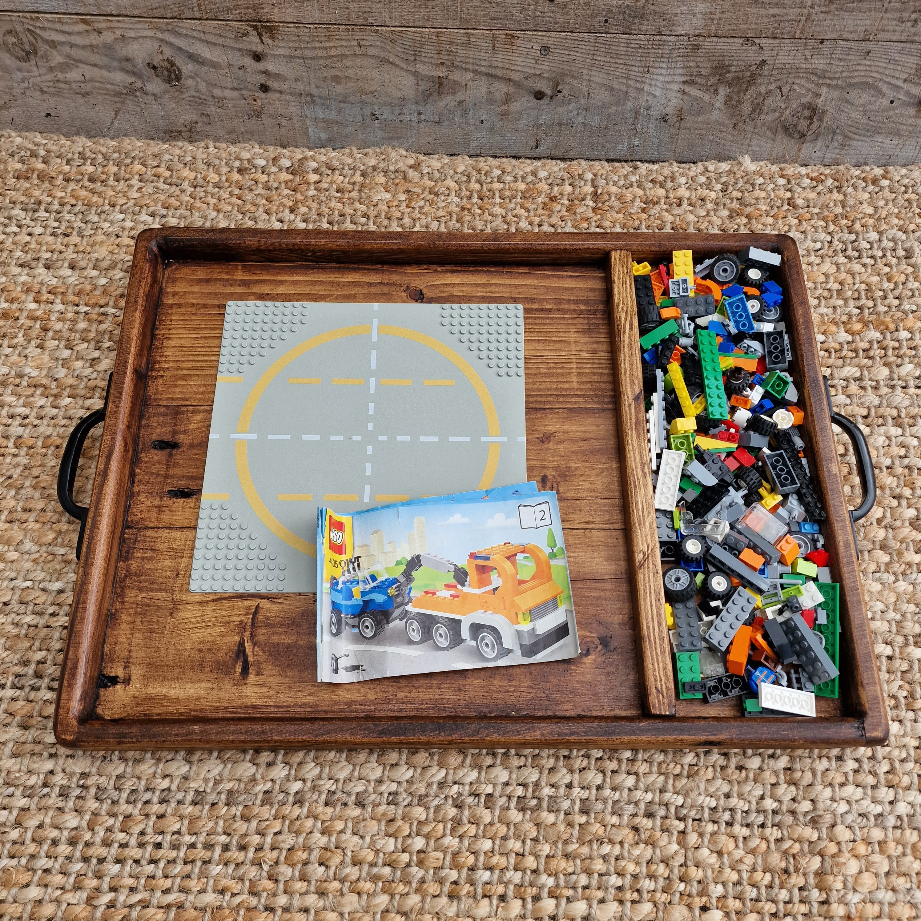 Rustic Reclaimed Wooden Lego Tray / Lego Storage / Lego Brick Board ...