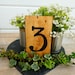 Rustic Wood Wedding Table Numbers / Reclaimed Pallet Timber / Wedding ...