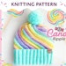 Candy Ripple Hat CROCHET Pattern ONLY PDF Download Sizes Newborn Adult ...