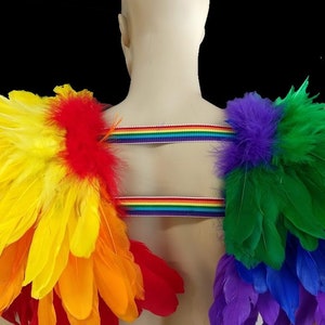 Rainbow Colors Shoulder Piece - Etsy