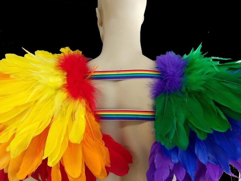 Rainbow Colors Shoulder Piece - Etsy