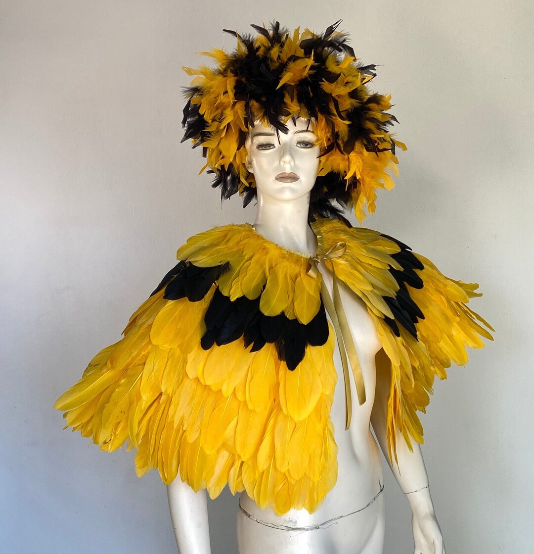 Feather Cape or Skirt, Shrug Collar, Feather Piece, Feather Shawl ...