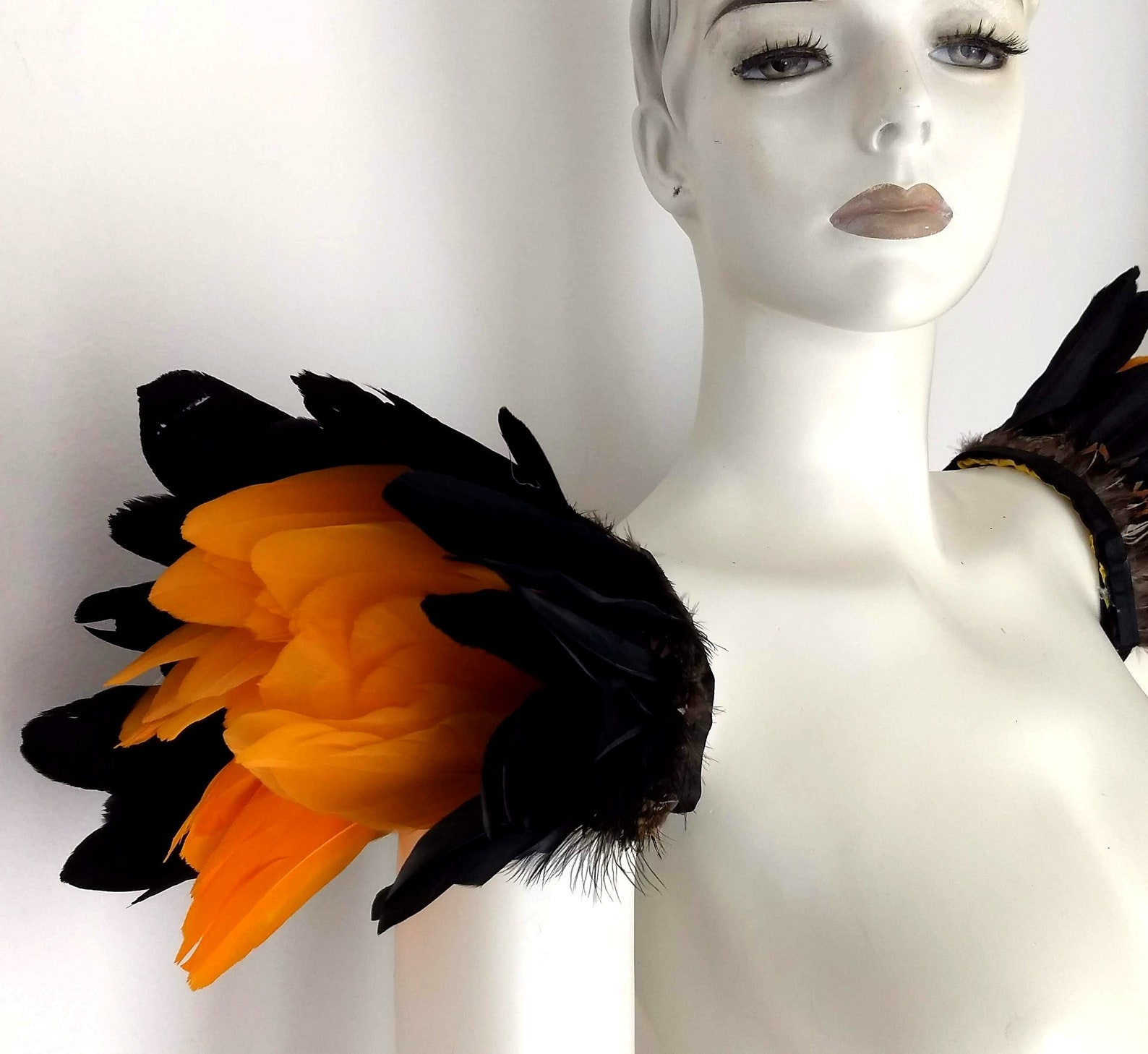 Feather Epaulets Feather Carnival Set Shoulder Pieces Showgirl Carnival ...