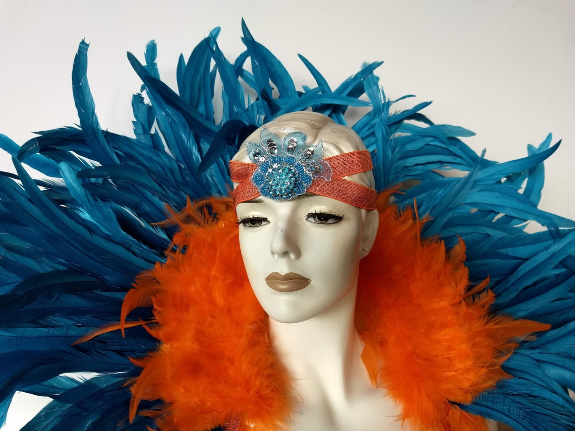 Cocktail Feather Collar Piece With Arm or Leg Pieces and - Etsy