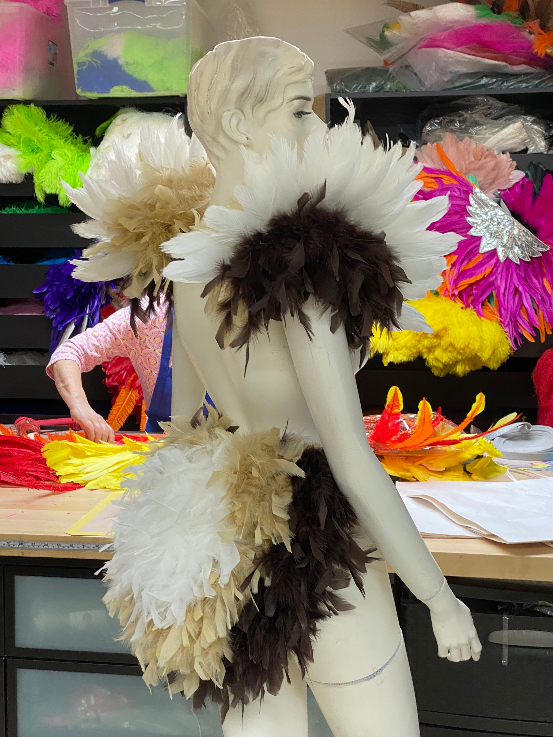 Osprey Eagle Brown Pelican Costume Wings and Tail Feather Back Piece ...