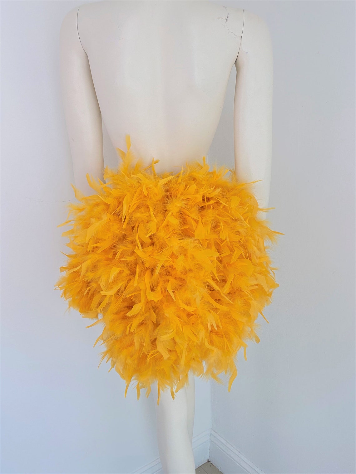 Simple Economical Feather Tail Fan Tail Back Bustle Boa Tutu - Etsy