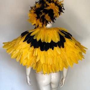 Feather Cape or Skirt, Shrug Collar, Feather Piece, Feather Shawl ...