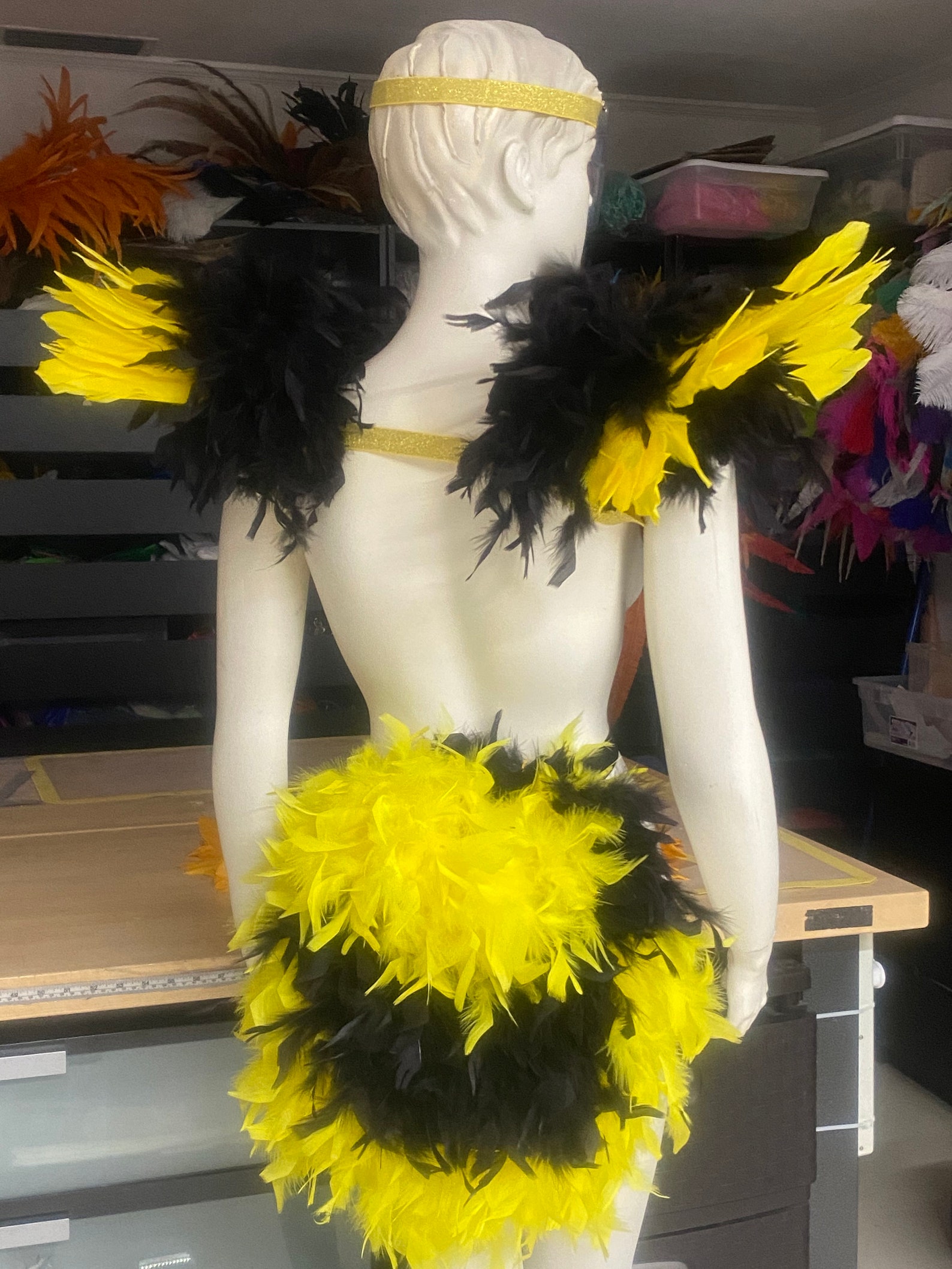 Be A BEE or Barry Bee Benson Costume Wings and Tail Yellow and Black ...
