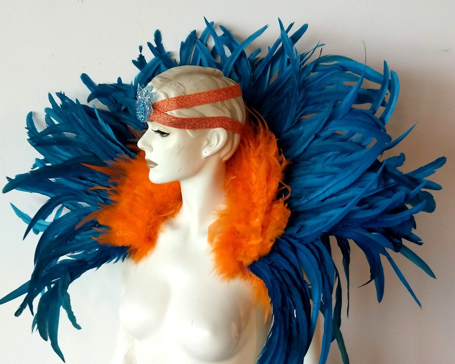 Cocktail Feather Collar Piece With Arm or Leg Pieces and - Etsy