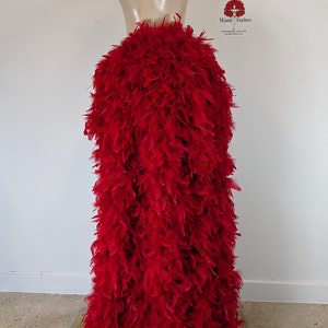 Floor-length Feather Bustle Train Skirt Tail Fantail Feather Bustle Boa ...
