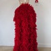 Floor-length Feather Bustle Train Skirt Tail Fantail Feather Bustle Boa ...