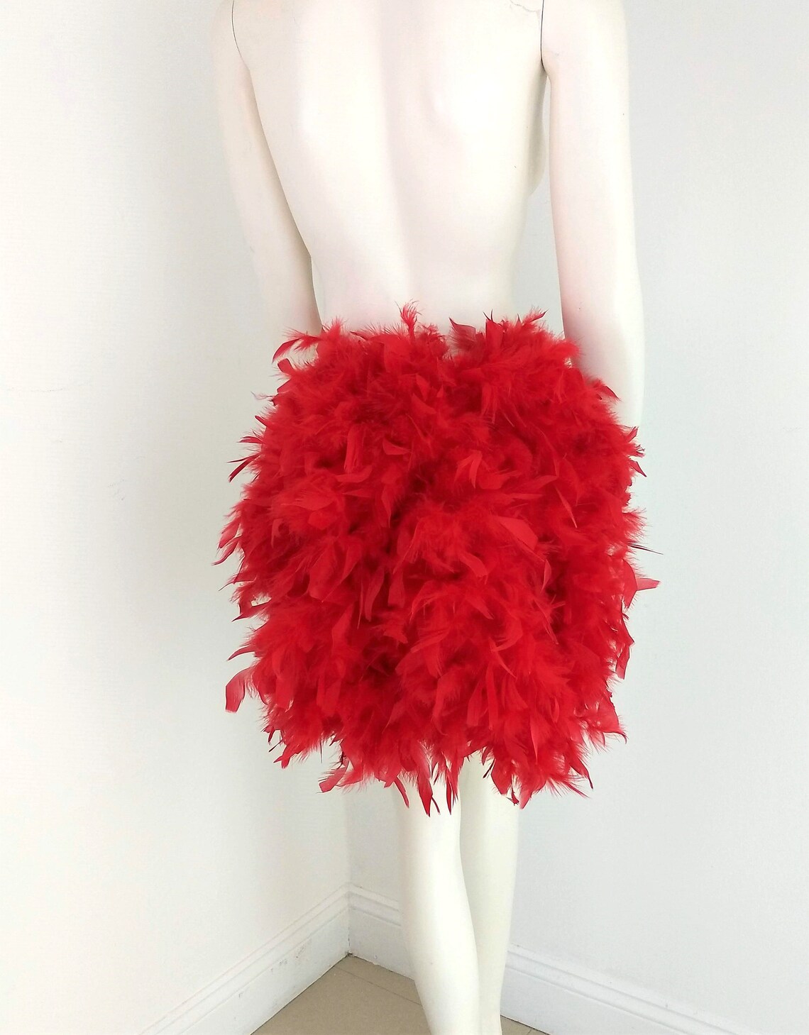 Simple Economical Feather Tail Fan Tail Back Bustle Boa Tutu - Etsy