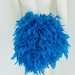 Turquoise Blue Feather Tail Fan Tail Back Bustle Boa Tutu Costume ...