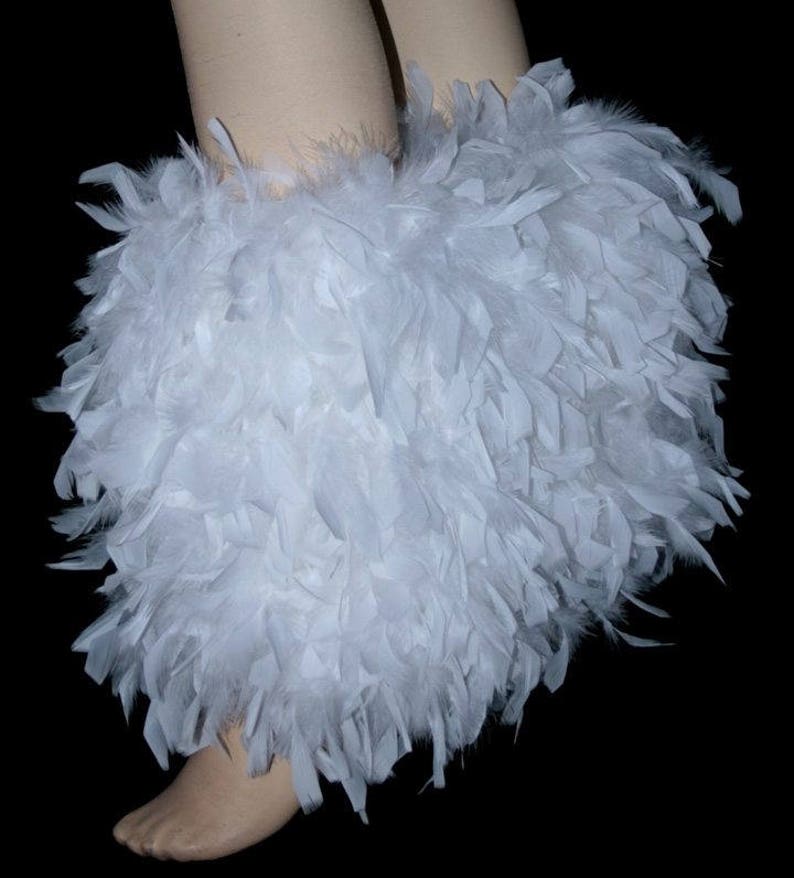 Carnival Samba Costume Leg Pieces Leg Cuffs Feathers Feather Boots 1 ...