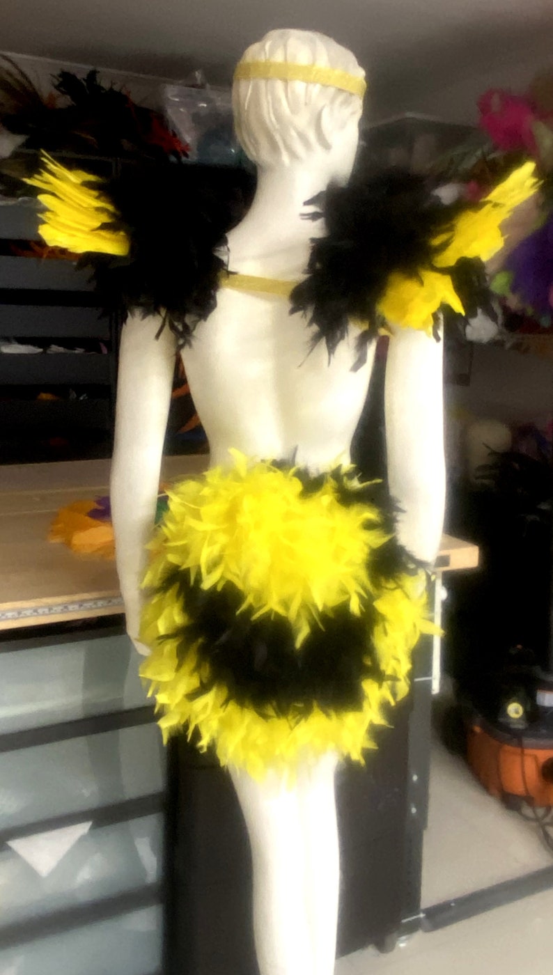 Be A BEE or Barry Bee Benson Costume Wings and Tail Yellow and Black ...