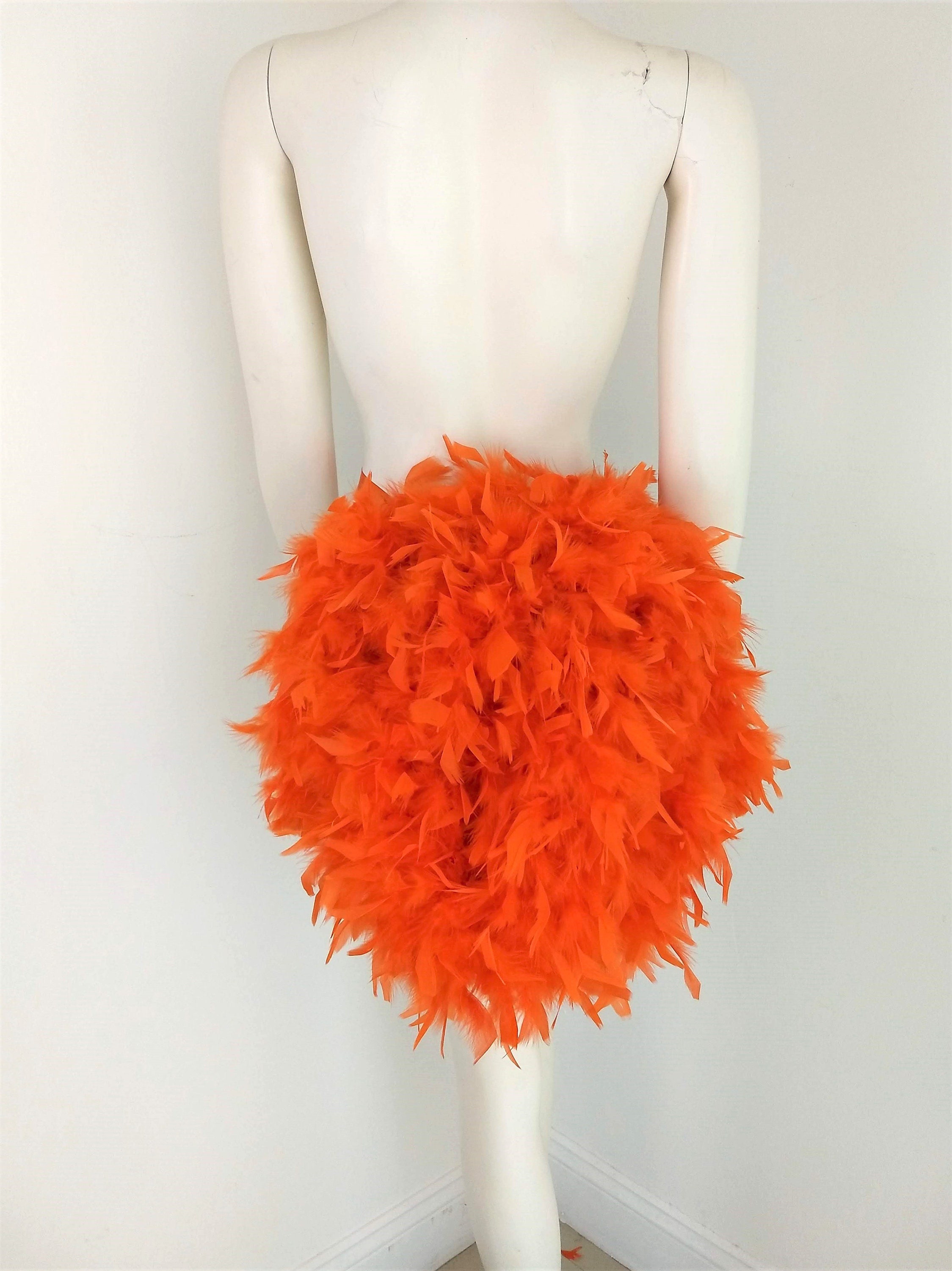 Simple Economical Feather Tail Fan Tail Back Bustle Boa Tutu - Etsy
