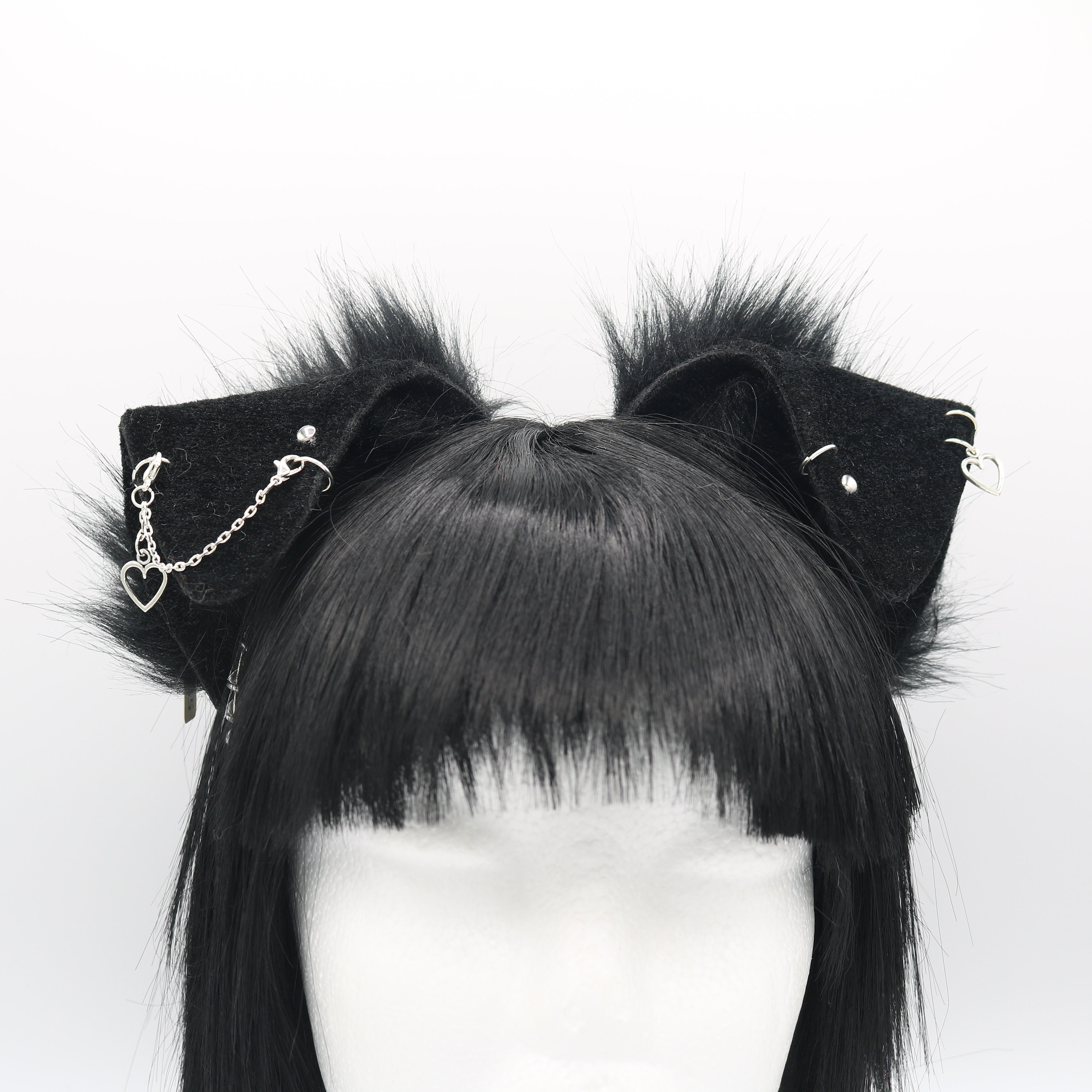 Gothic Black Floppy Puppy Ears - Puppy Dog Ears Headband, Floppy Dog ...