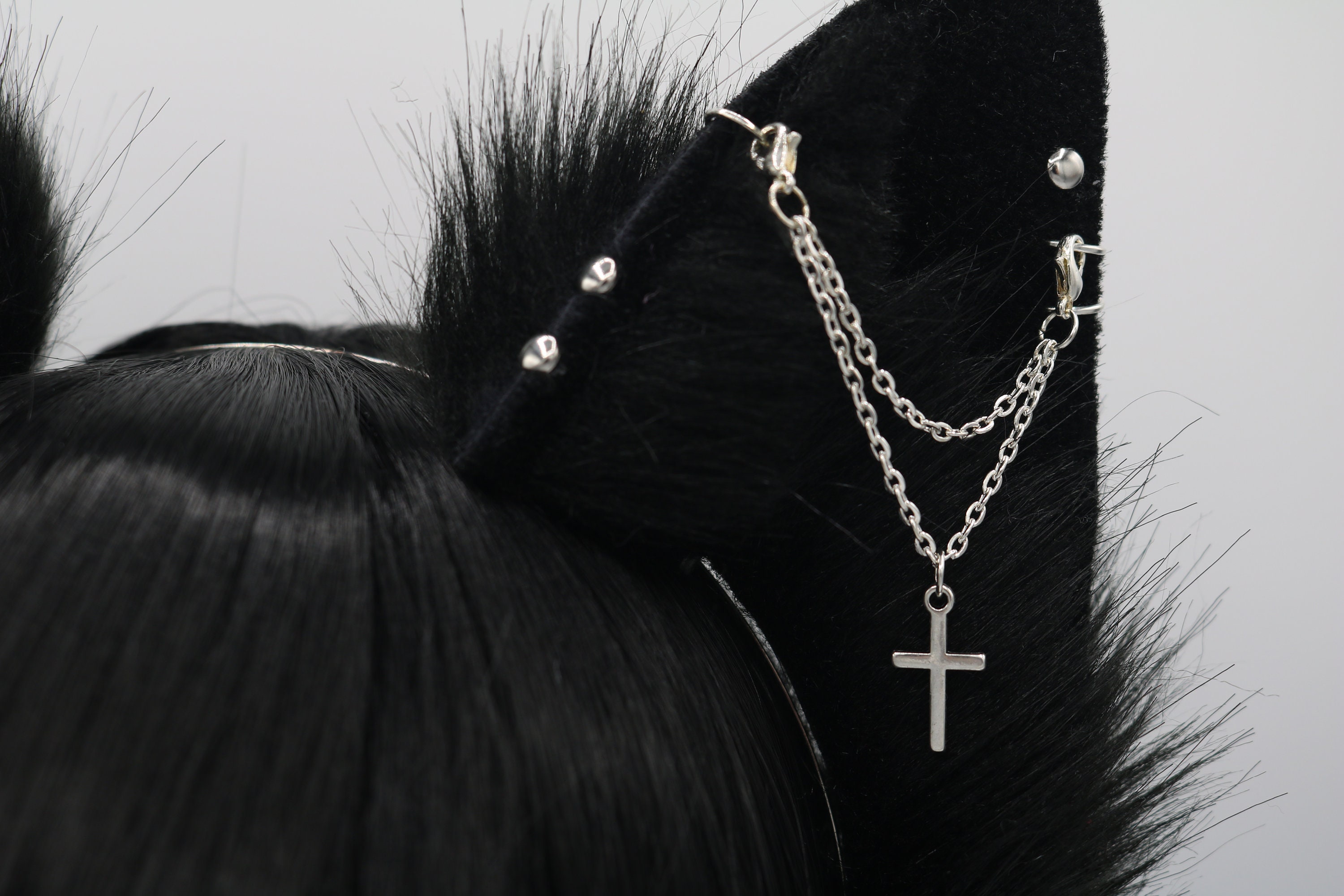 Gothic Black Puppy Ears Puppy Dog Ears Headband Neko Cat - Etsy