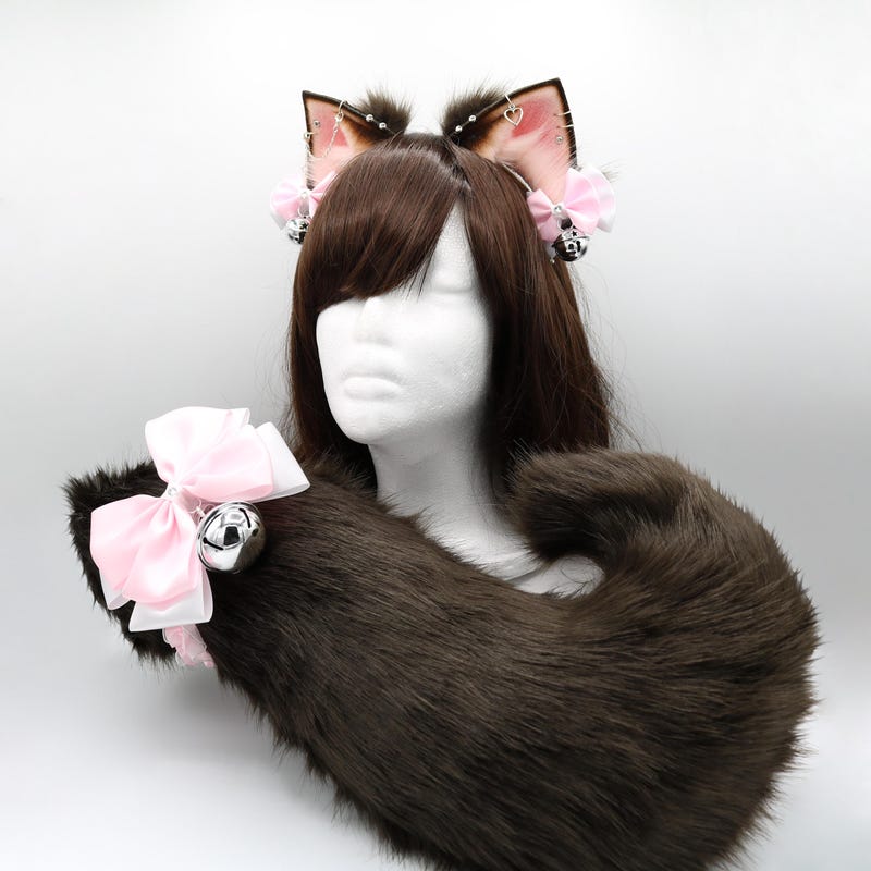 Cat Ears and Tail Set - Etsy