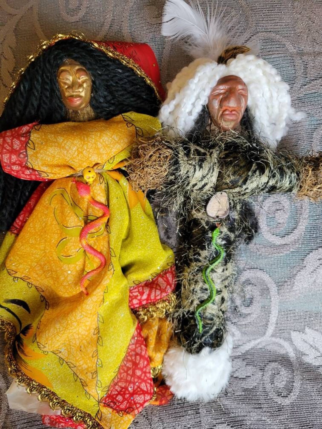 Voodoo Dolls Damballah and Ayida-weddo Husband and Wife Who - Etsy