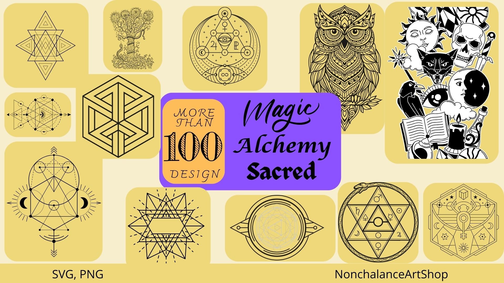 SVG Bundle Magic Alchemy Bundle SVG, T Shirt DIY Designs Files for ...