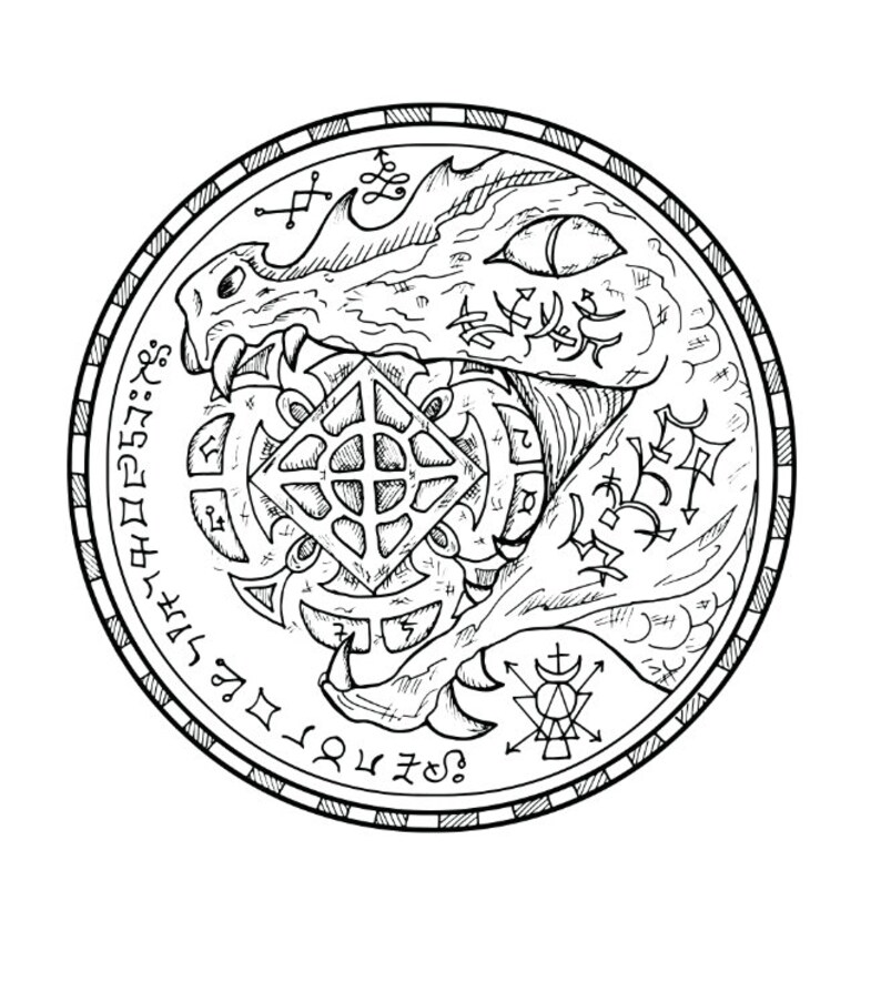 Alchemy Coloring Book Pages for Adults Colouring Book Printable Calming ...