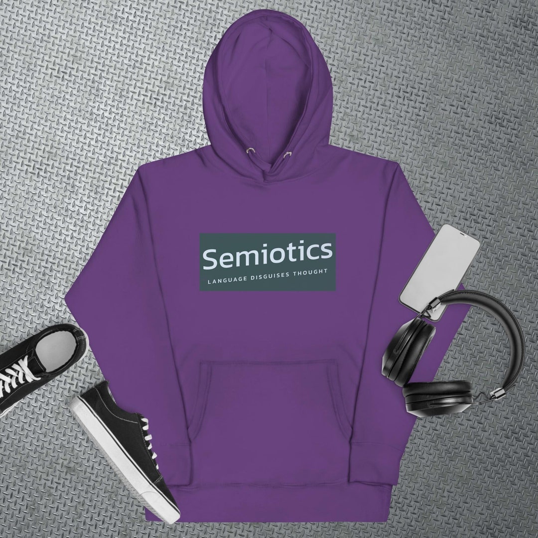 Semiotic Hoodie: Post-structuralist Gift for Intellectuals - Etsy