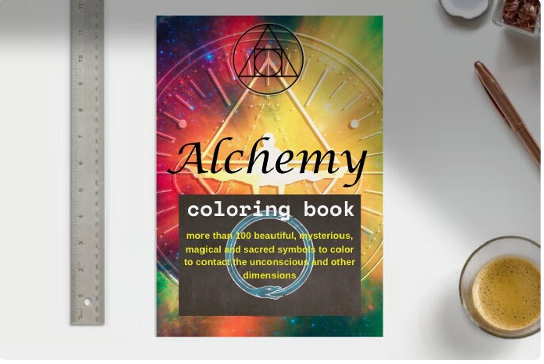 Alchemy Coloring Book Pages for Adults Colouring Book Printable Calming ...