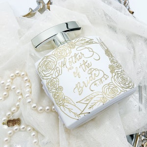 Floral Engraved Perfume Bottle, Personalized Perfume, Custom Perfume ...