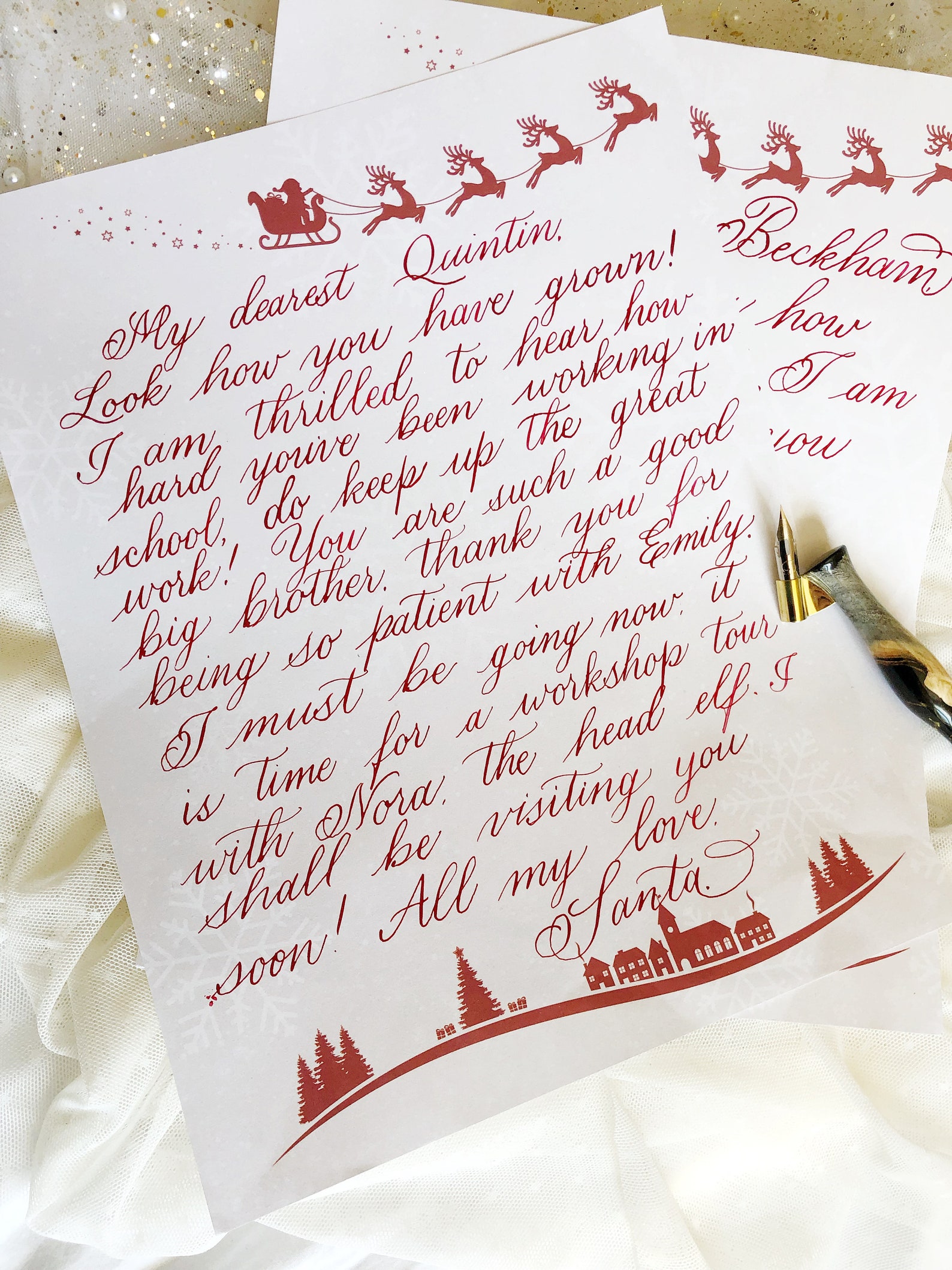 Authentic Santa Letter Hand Written Wax Seal Letter Letter - Etsy