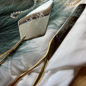 Personalized Cake Knife and Server Set | ENGRAVING ONLY | Engraved ...