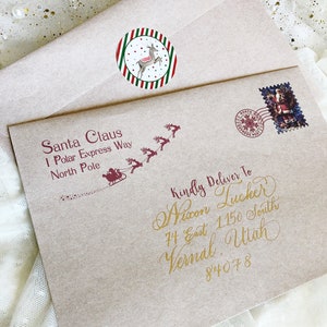 Hand Written Personalized Santa Letter | Christmas Eve Letter | Letter ...