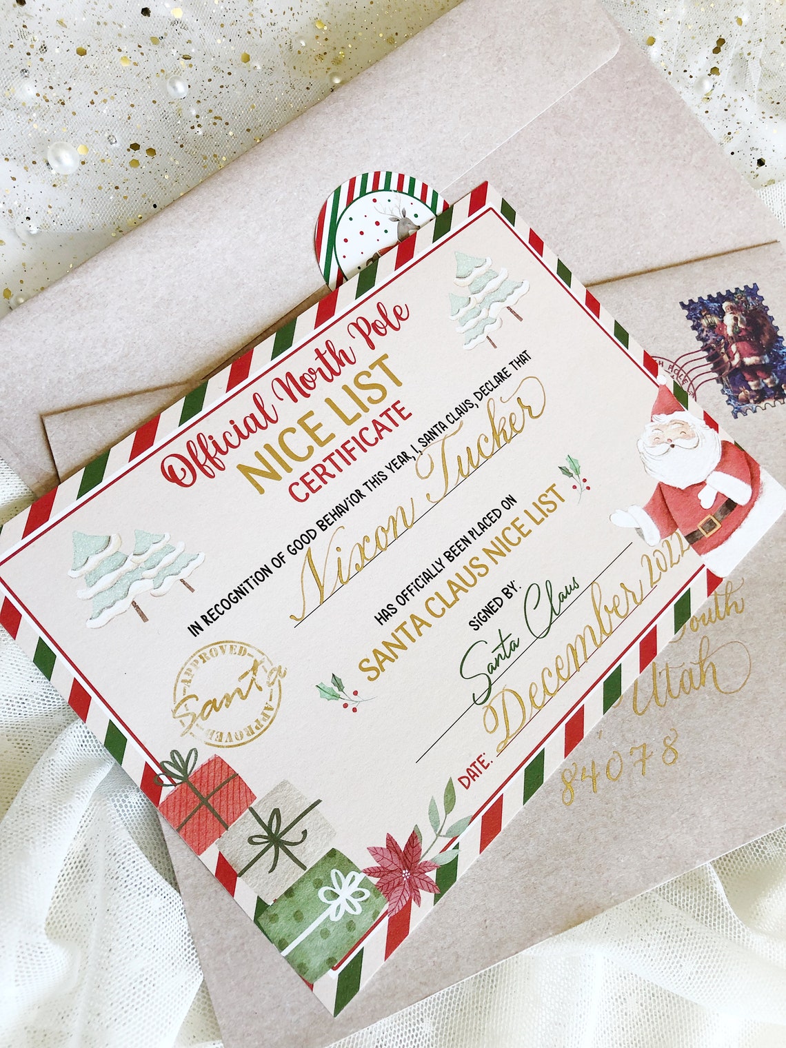 Hand Written Personalized Santa Letter Christmas Eve Letter - Etsy