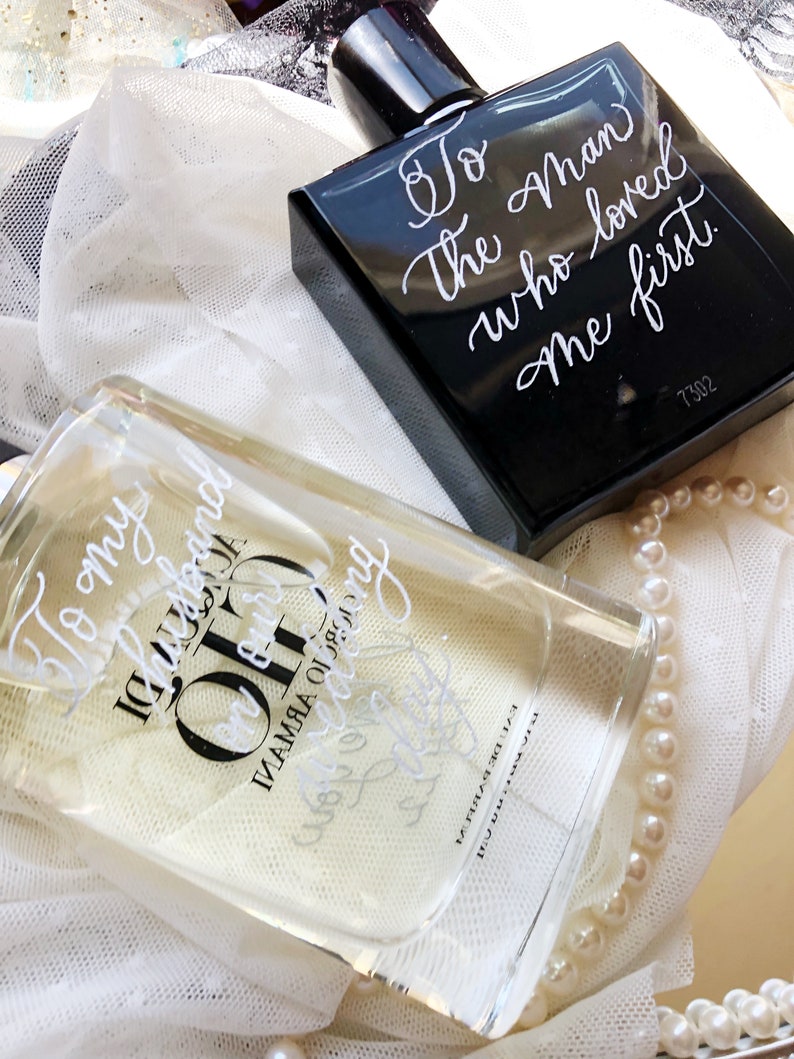 Engraved Cologne Bottle, Perfume Bottle Fragrance Engraving, Bridal ...