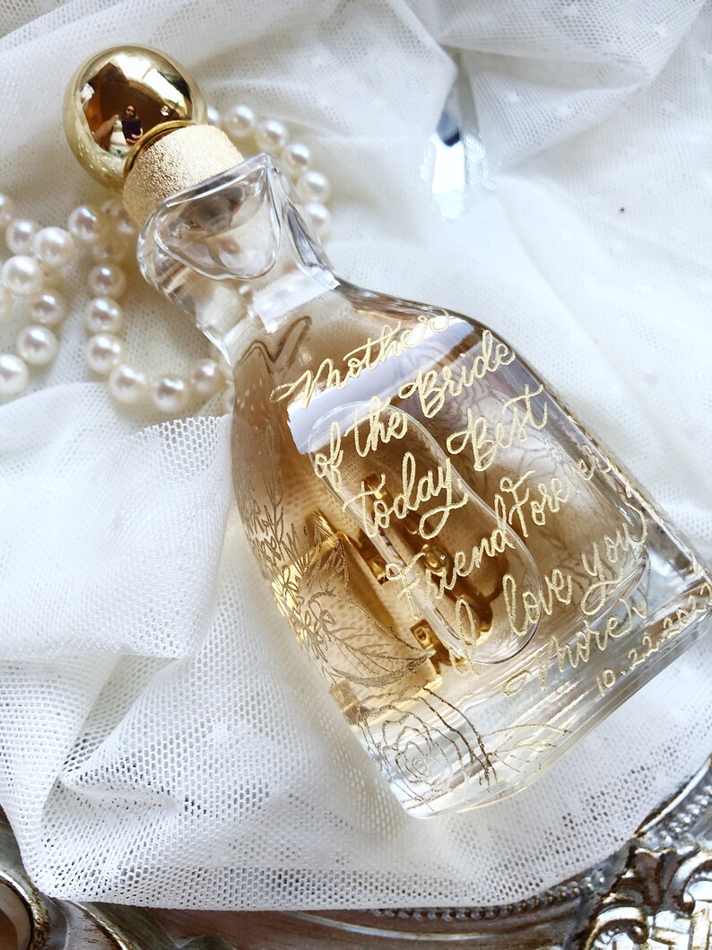 Engraved Perfume Bottle | Custom Perfume Bottle | Mother of the Bride ...