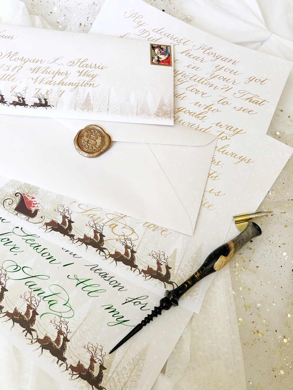 Authentic Santa Letter Hand Written | Christmas Eve Letter | Letter ...