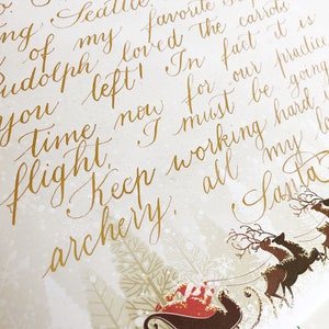 Authentic Santa Letter Hand Written | Christmas Eve Letter | Letter ...