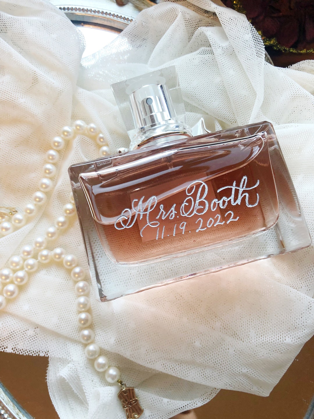 Engraved Perfume Bottle, Cologne Bottle Fragrance Engraving, Bridal ...