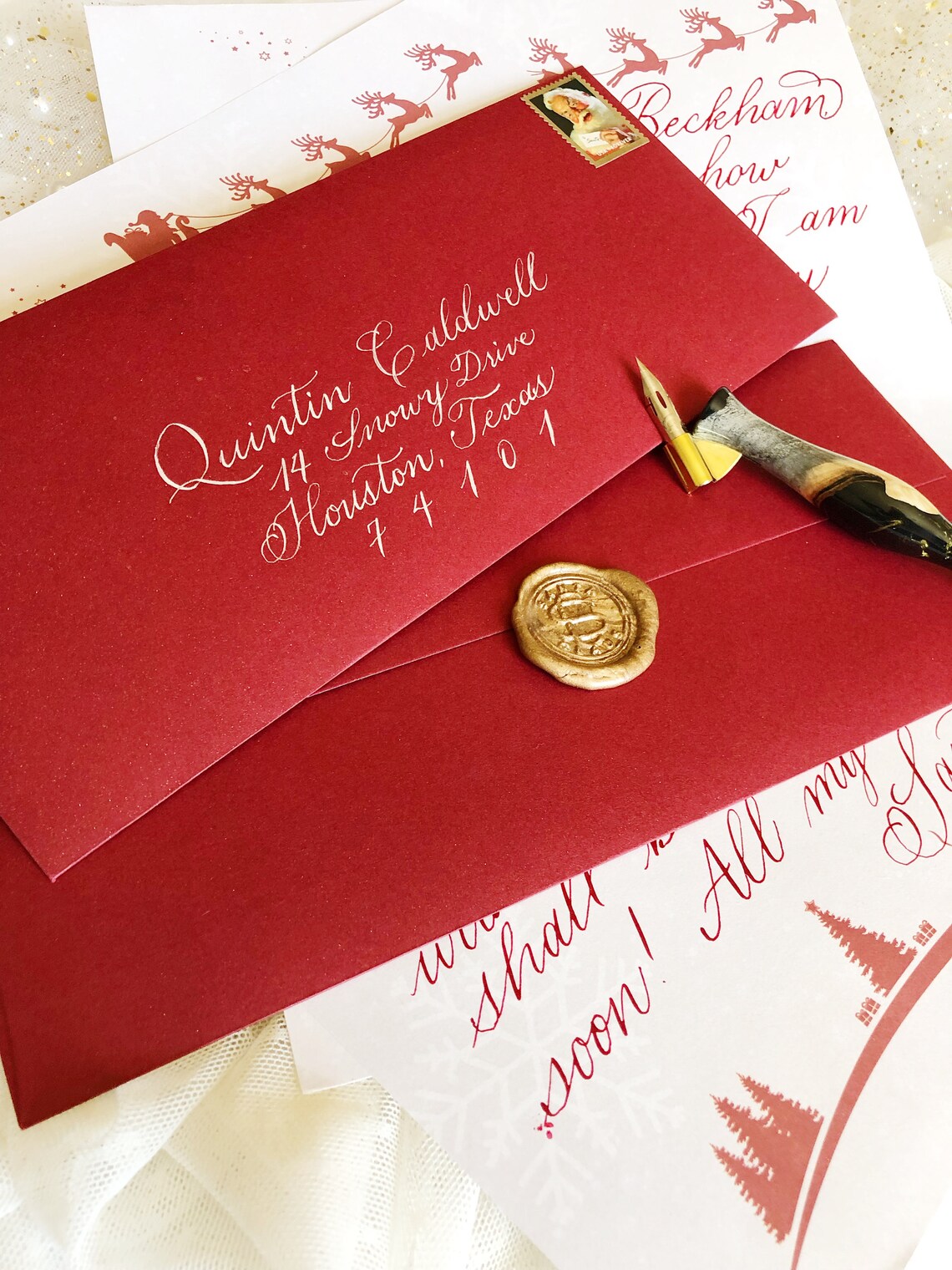 Authentic Santa Letter Hand Written Wax Seal Letter Letter - Etsy