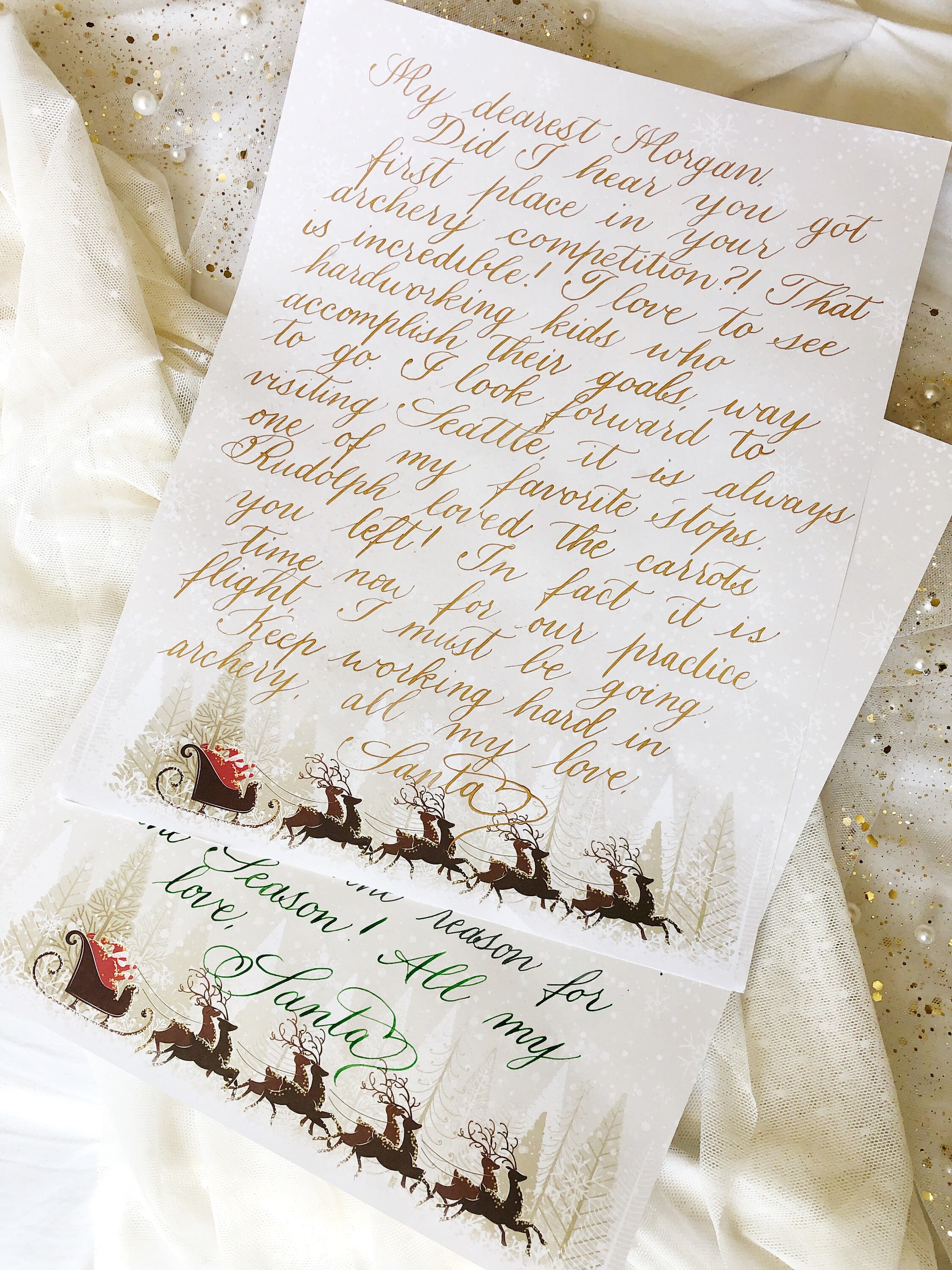 Authentic Santa Letter Hand Written | Christmas Eve Letter | Letter ...